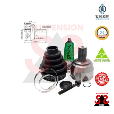 Front Axle Cv Joint Kit, Drive Shaft Suit VOLVO XC60 D5 AWD XC60 I SUV ...