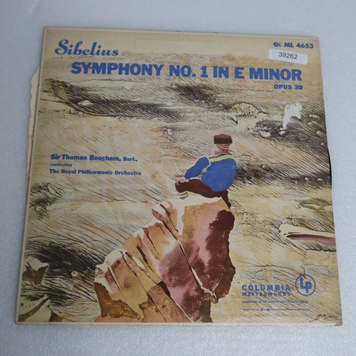 Sir Thomas Beecham Sibelius Symphony No 1 In E Minor LP Vinyl Record ...