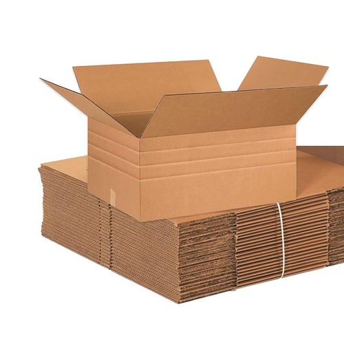 Shipping Boxes Multi-Depth 26"L x 20"W x 12"H, 10-Pack | Corrugated ...