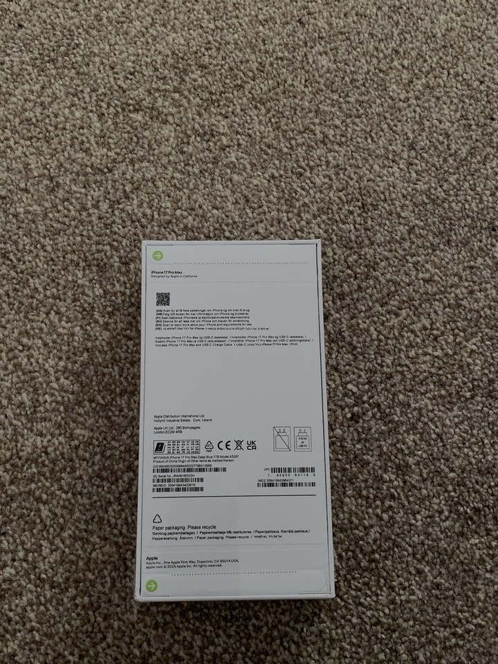 iPhone 17 Pro Max Deep Blue 1TB | eBay UK