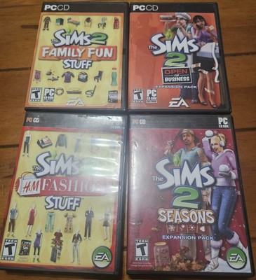 The Sims 2 PC CD ROM Expansion Pack Games Bundle - Lot Of 4 | eBay