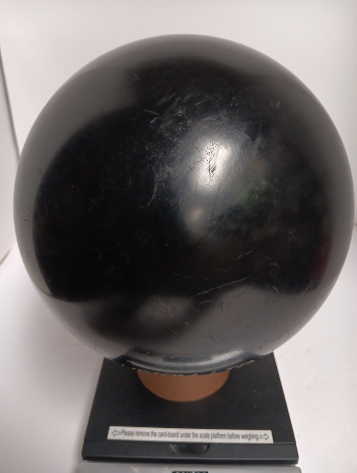 Vtg Brunswick Custom LTD 12lb 4oz Bowling Ball Black Rubber CB35056 ...