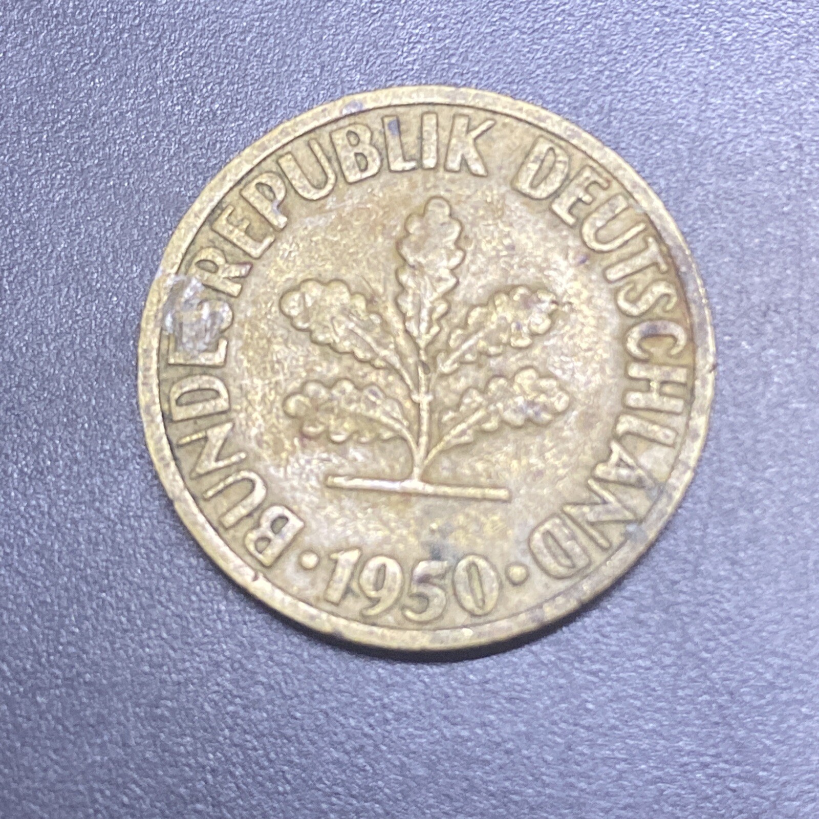 1950 Germany 10 Pfennig Bundesrepublik Deutschland Good Condition Coin ...