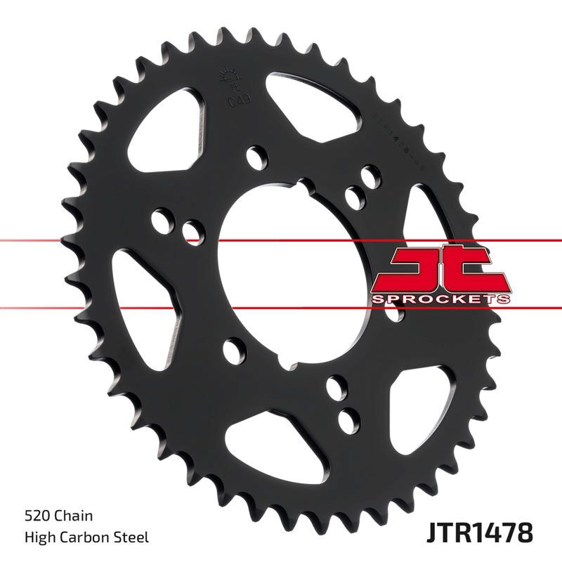 JT Sprockets Rear Steel Sprocket 38 Tooth 38T 520 Chain JTR1478.38 | eBay