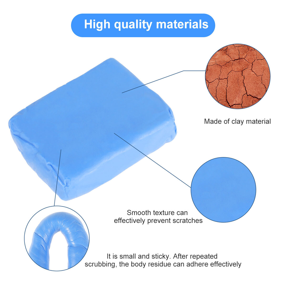 Car Magic Clay Cleaner 4 x 100g Car Clay Bar Reusable Auto Detailing ...