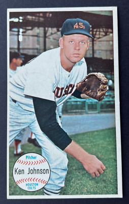 KEN JOHNSON~ 1964 Topps Super Card #2 ~ Houston Colts ~ 3.25" x 5.25 ...