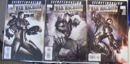 comic,,War Machine weapon SHIELD set ,33 ,34 35 ,Marvel 2008 like new ...