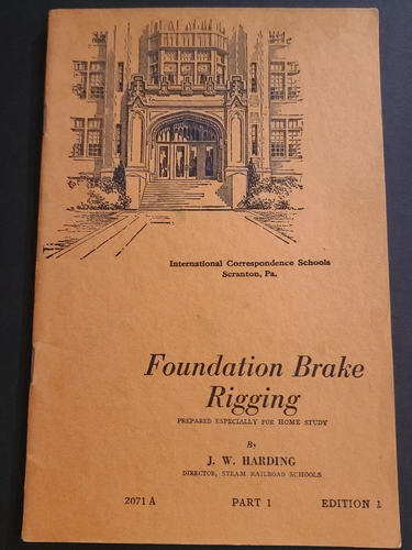 1946 Railroad Foundation Brake Rigging 38 Pg Booklet International ...
