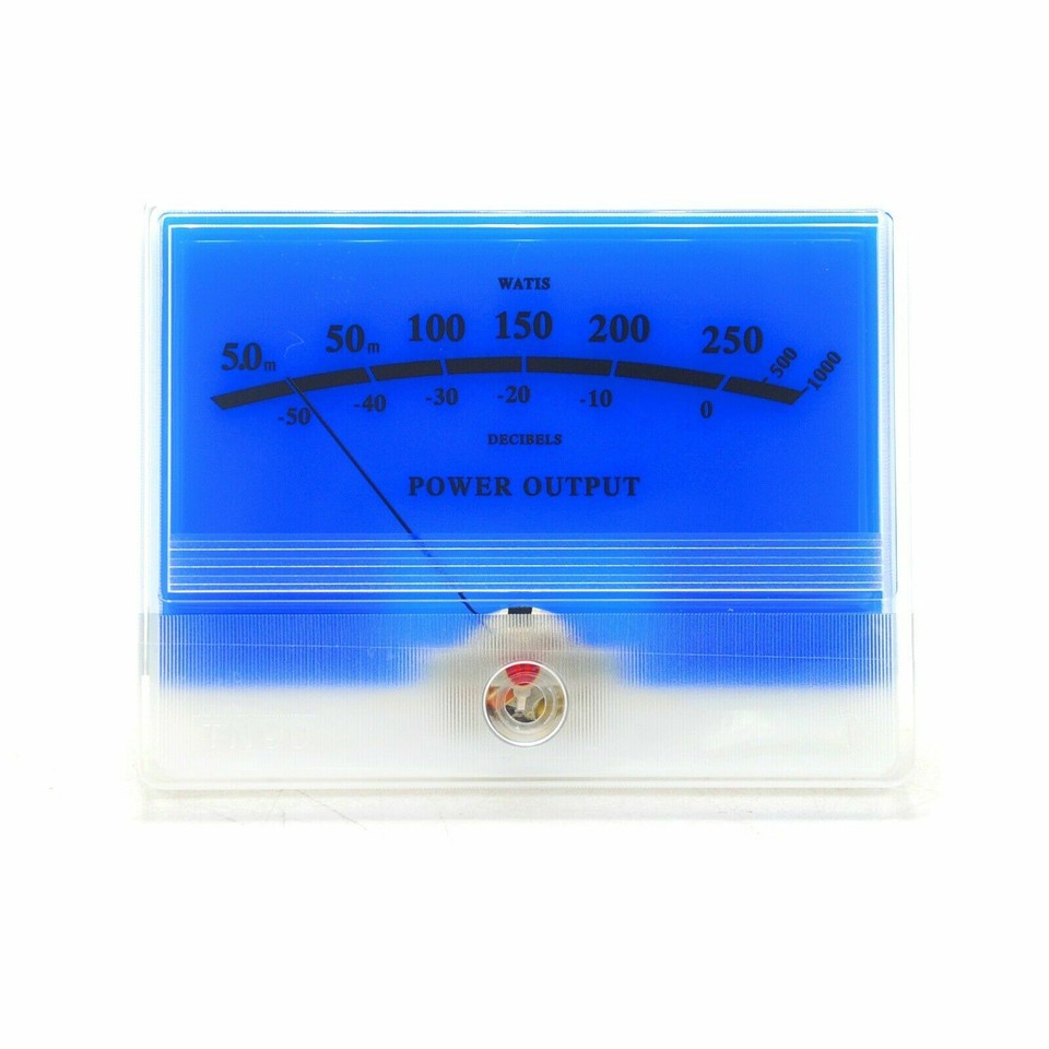 2x McIntosh Classic Blue VU Panel DB Meter Auido Power Amplifier w ...