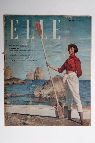 MAGAZINE ELLE N° 192 AOUT 1949 COLLECTOR VIRGIL GHEORGHIU BRITA REGUER ...