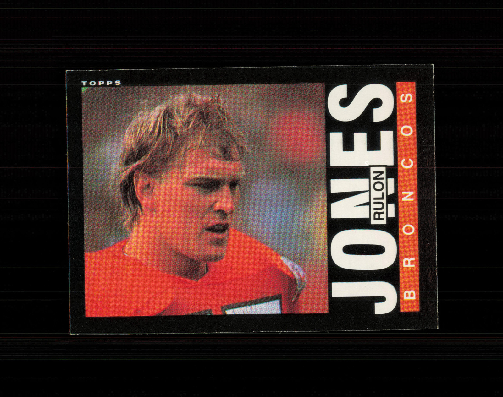 1985 Topps Football #243 Rulon Jones Denver Broncos | eBay