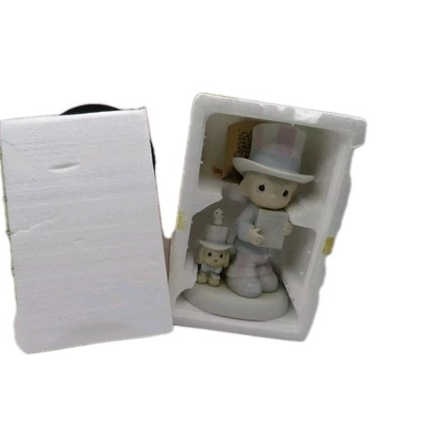 Precious Moments #102938-"God Bless America", Patriotic, Ltd Ed, Mint w ...