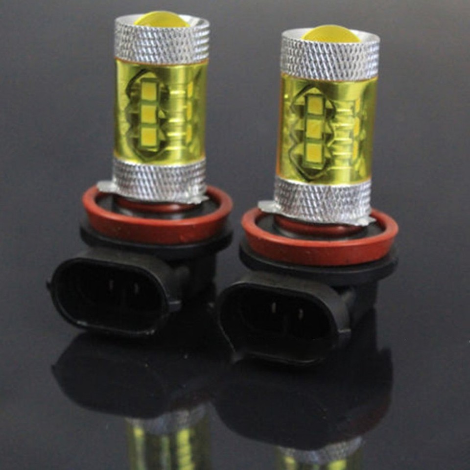 High Power 80W H11 H8 LED Bulbs Golden Yellow Light Long lasting and ...