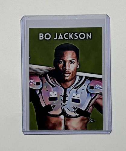 Bo Jackson Limited Edition Artist Signed “Bo Knows” Trading Card 3/10 ...