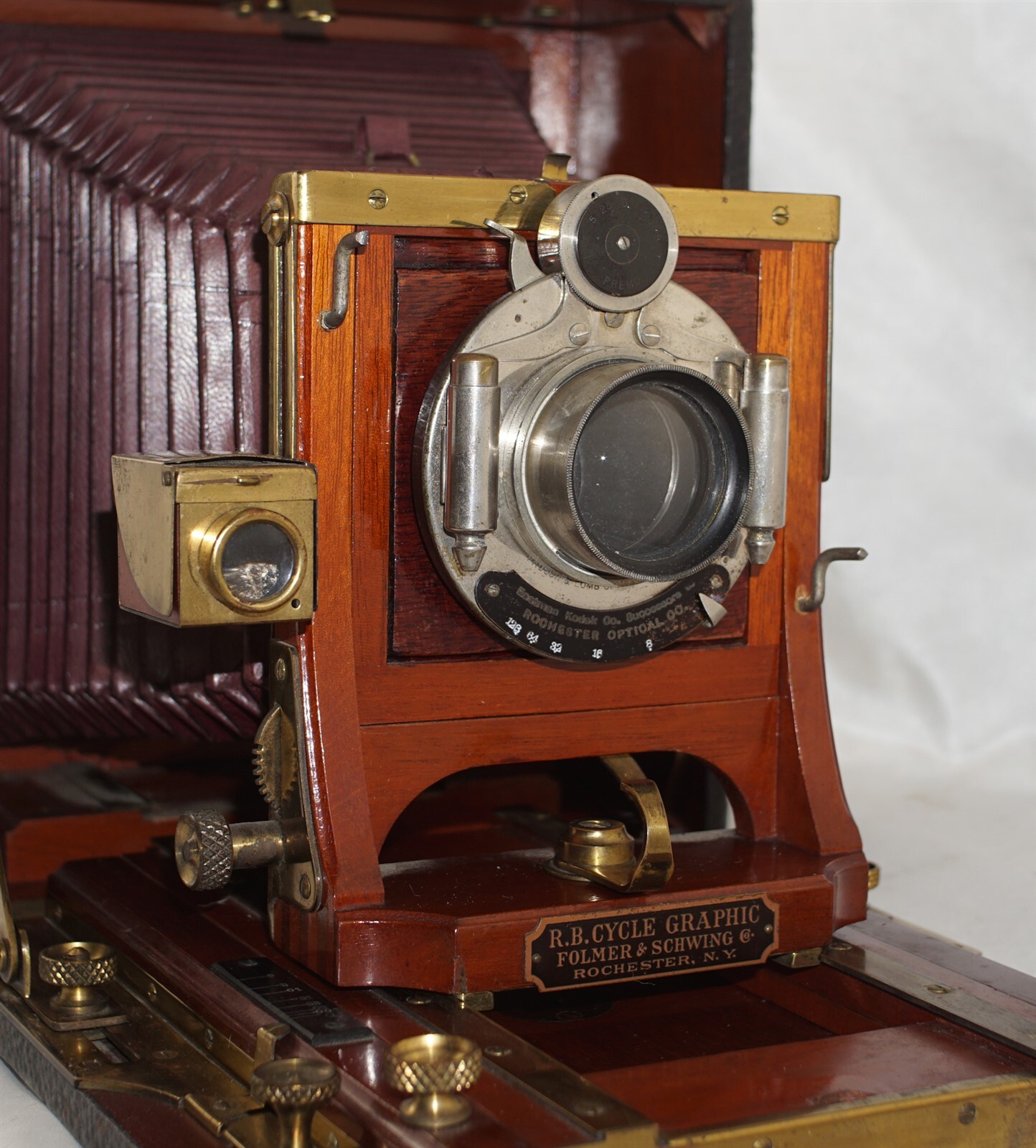 5x7 Folmer & Schwing R.B. Cycle Graphic Camera w/ Removable Back Early ...