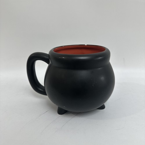 Black Halloween Cauldron Coffee Mug With Spider Inside | eBay