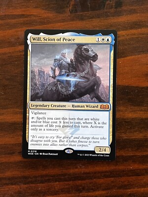 MTG Wilds of Eldraine M Will, Scion of Peace #0218 - MINT | eBay