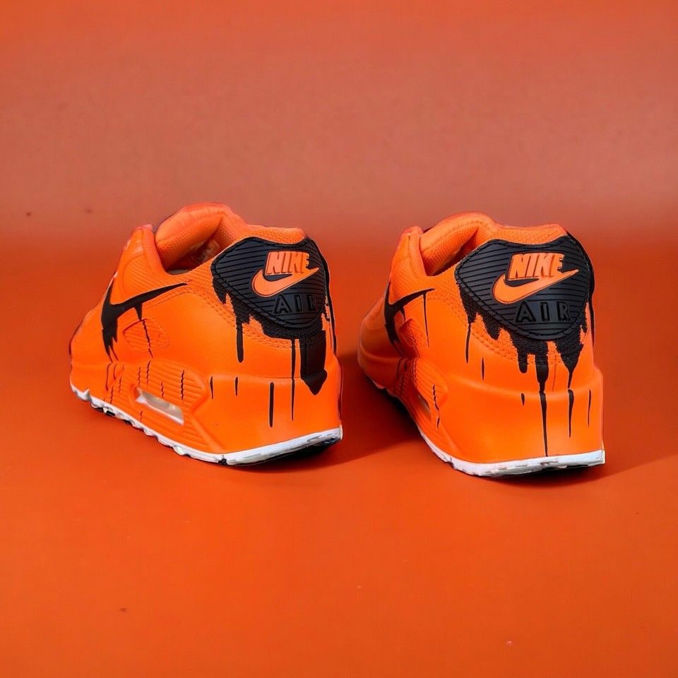 Custom Nike Air Max 90 Sneakers / Handmade Painted / Dripped Shoes ...