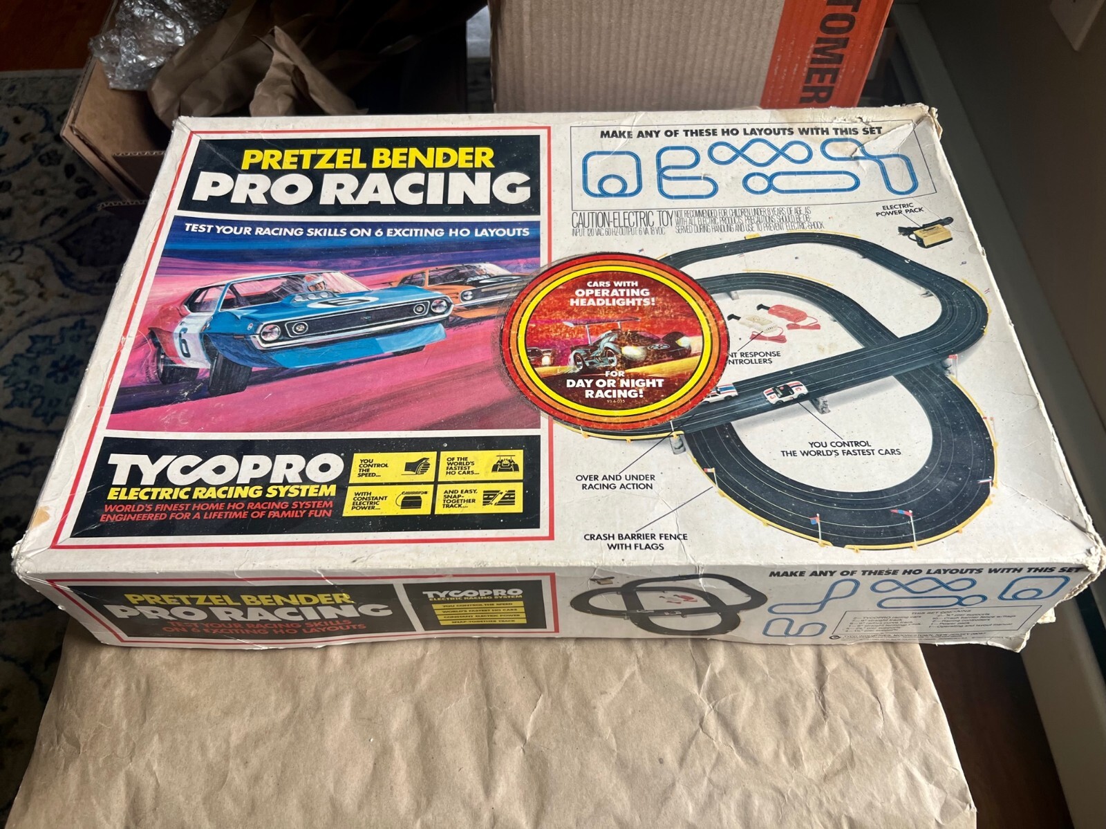 1990s TYCO AFX 1:64 Pretzel Bender Pro Slot Car Track AMX Transformer ...