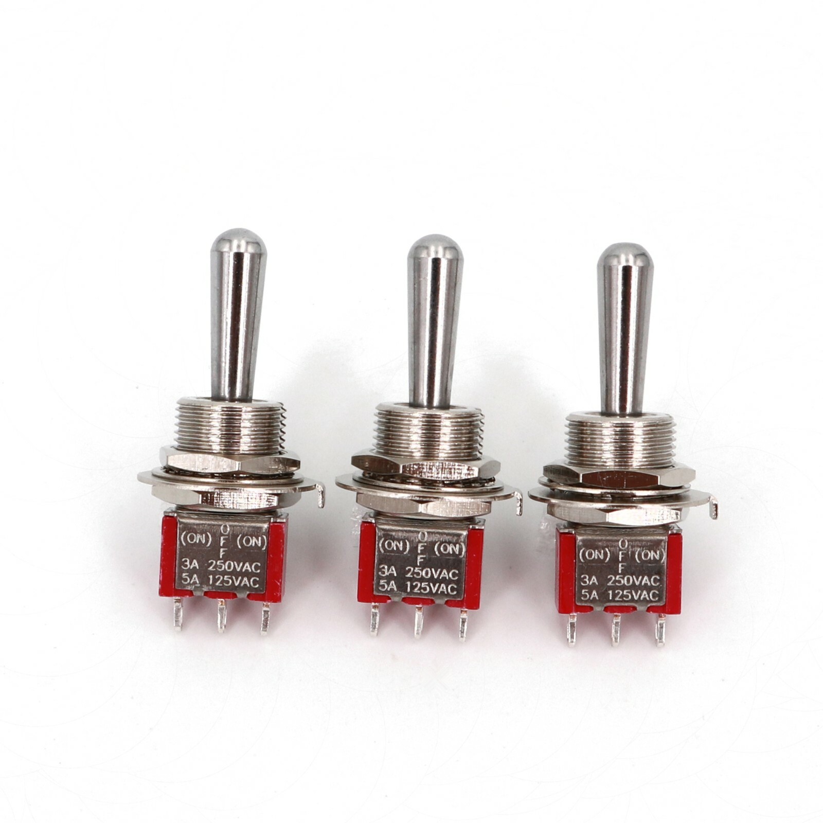 3Pcs T8014A-Z1 3Pin Large Long Handle Momentary MOM-OFF-MOM Mini Toggle ...