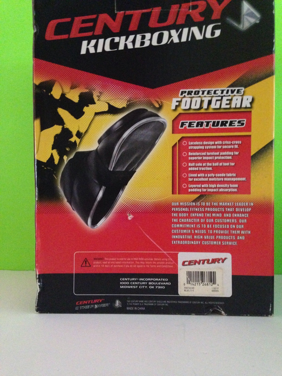 Century Kickboxing Protective Footgear Blue Safety Gear Size 5-6 | eBay