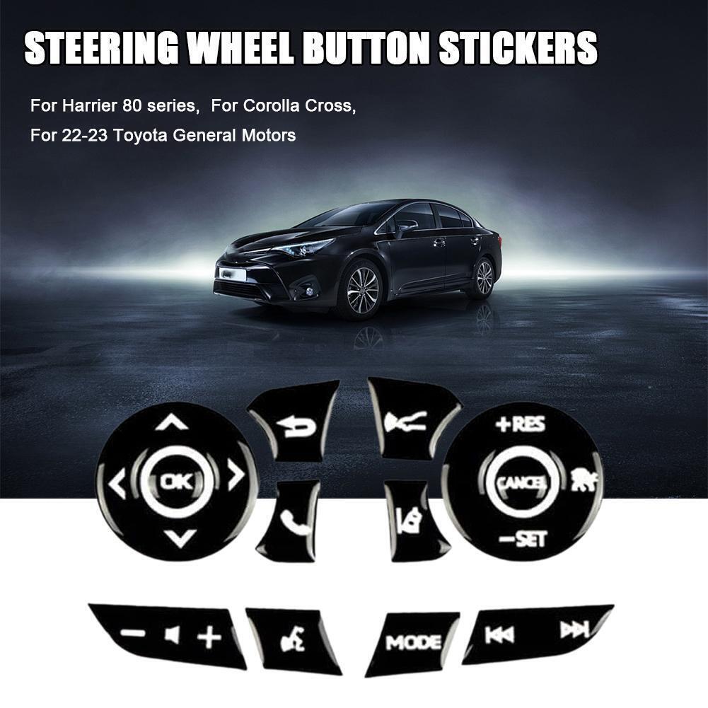 1x Steering wheel button stickers for Toyota Cross X8A9 | eBay