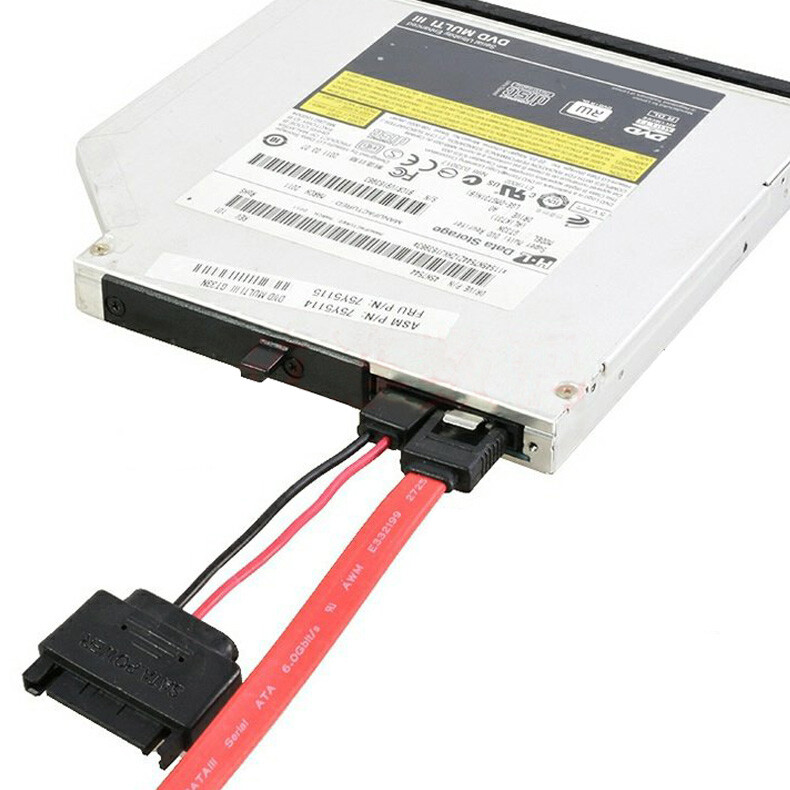 Slimline SATA Power Cable to Desktop PC Wire 12.7mm 9.5m BD DVD CD ...