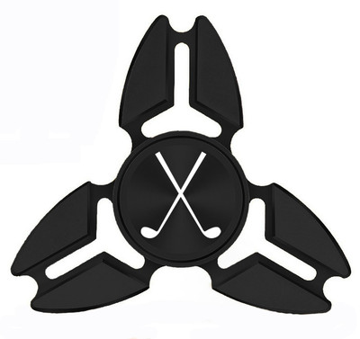 Fidget Spinner Tri-Spinner Aluminum Metal Crossed Golf Clubs | eBay