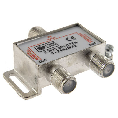 SAT & BK-Verteiler 2-fach Splitter 100dB geschirmt HD- und Unicable ...