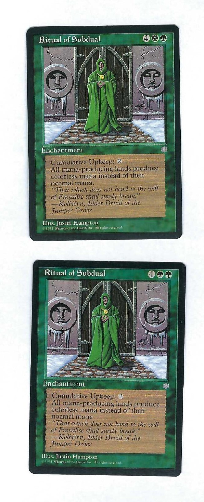 2x Ritual of Subdual - Ice Age - Magic The Gathering NM/M (Never Played ...