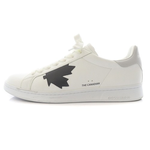 Men 11.0US Dsquared Dsquared2 Boxer Sneakers Shoes Low Cut Leather 44 ...