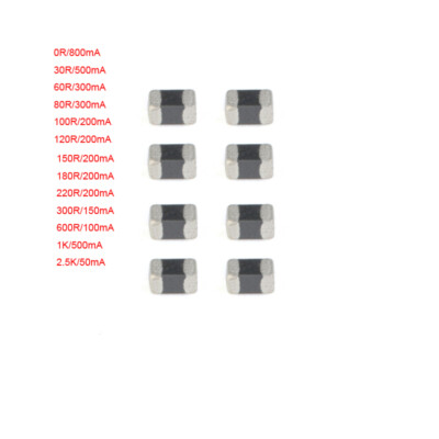 0603 SMD Patch SMT Chip Beads 50-800mA 0/30/60/80/100/120/150/220/300 ...
