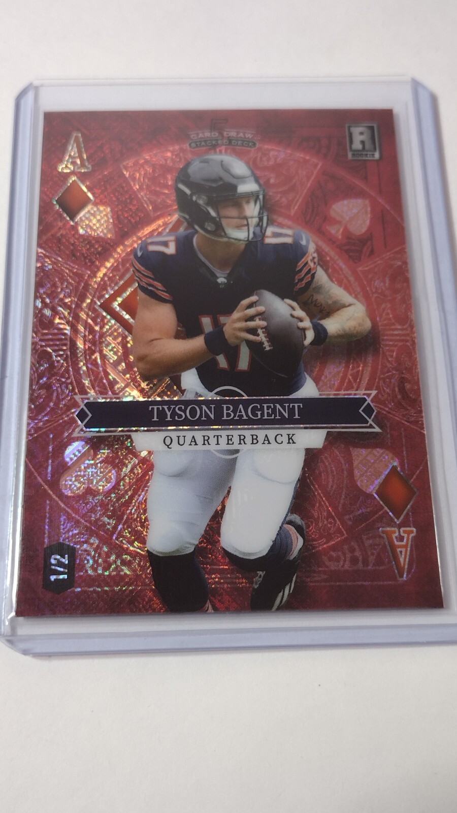 2023 Wild Card 5 Card Draw Stacked Deck Tyson Bagent RC Rookie /2 Ace ...