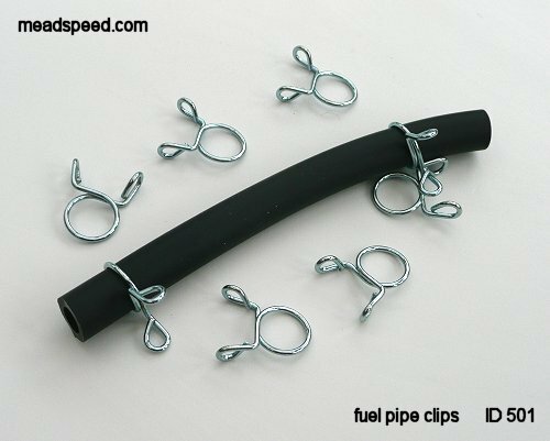 Fuel Pipe Clips, Petrol Pipe Clips, 12mm O/D Fuel Pipe Clips, Fuel Tap ...