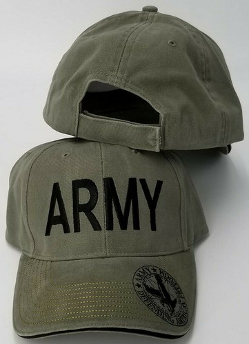 US Army Baseball Cap, Olive Green Hat, Defending America's Freedom | eBay