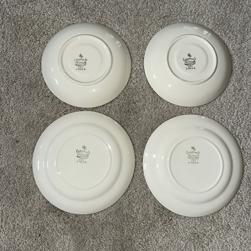 Priscilla Pattern Eggshell Nautilus China 2 Bread by Homer Laughlin 2 ...