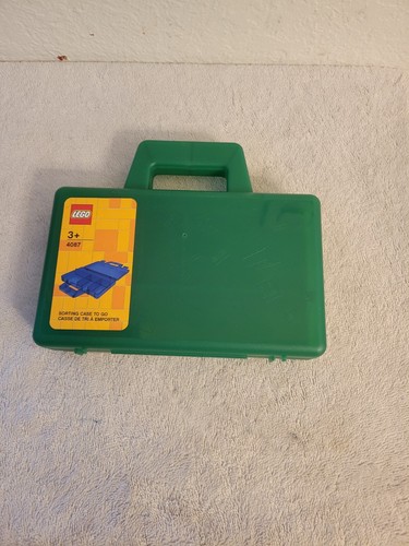 LEGO Sorting Box to Go Travel Case Organizing Dividers Green toy bricks ...