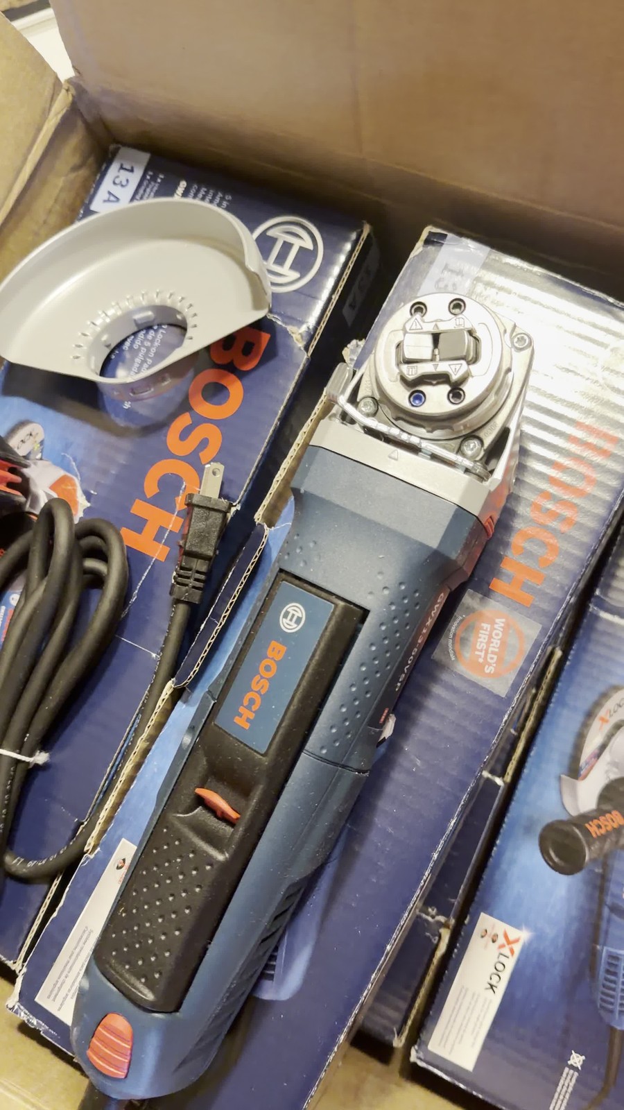 Bosch X LOCK GWX13 50VSP Variable Speed Angle Grinder with Lock-on ...