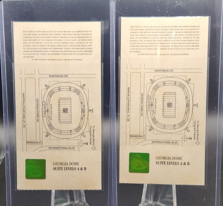 1994 Super Bowl 28 XXVIII Ticket Stub Dallas Cowboys Buffalo Bills ...