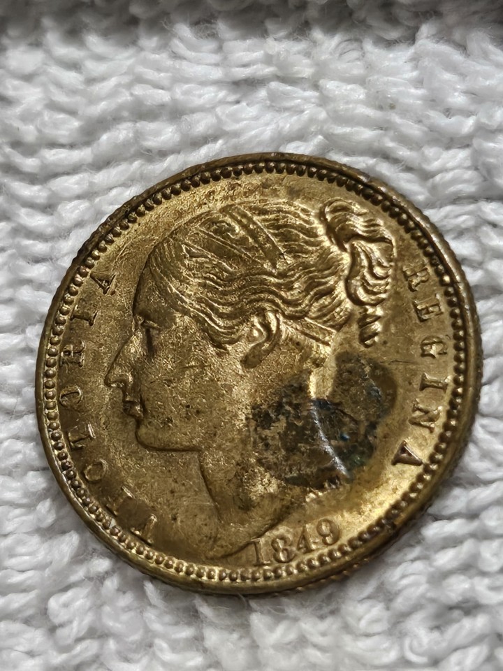 Super Rare 1849 Victoria California Gold Rush Token, UNC, Possible Mule ...
