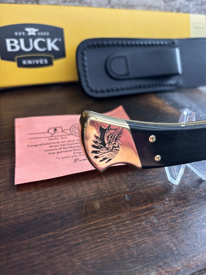 BUCK 110 USA KNIFE * YELLOWHORSE CUSTOM CHIEF | eBay
