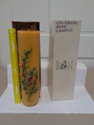 Colonial Candle Cape Cod Partridge In A Pear Tree 12 " Pillar Candle ...