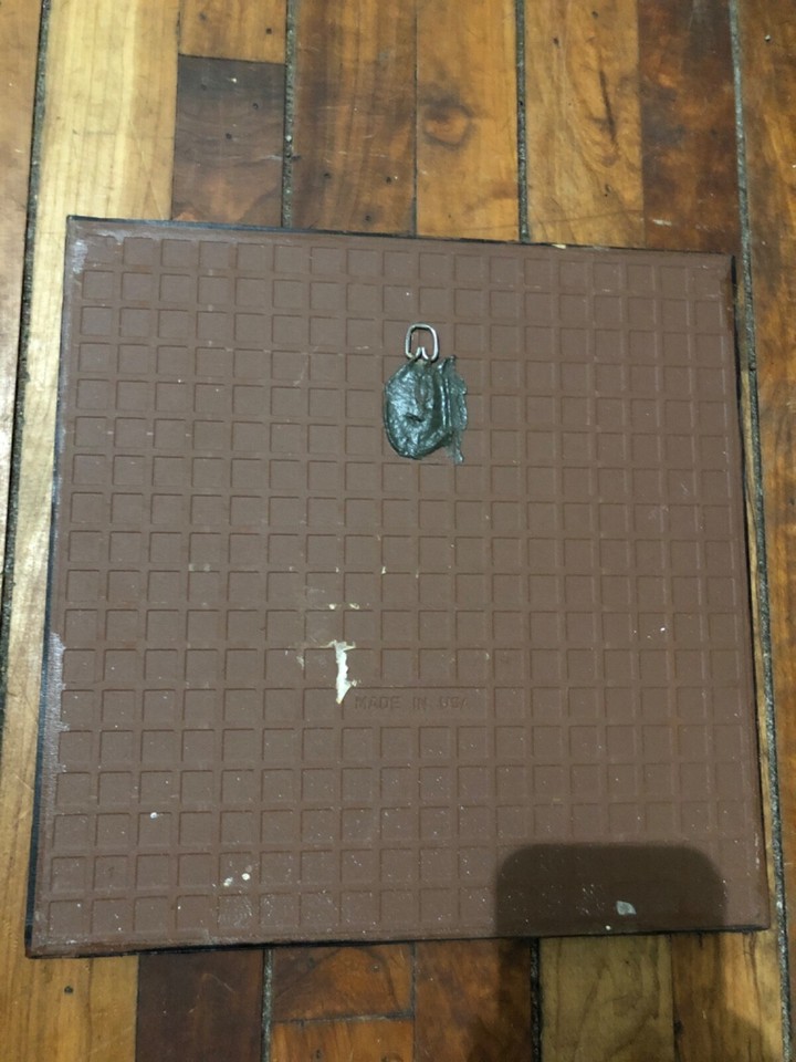 Mark E. Van Epps painting on a ceramic tile. Approximately 12” x 12” | eBay