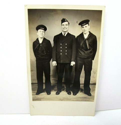 USS LOUISVILLE WWII Crewmember George William McNulty RPPC Navy Photo ...