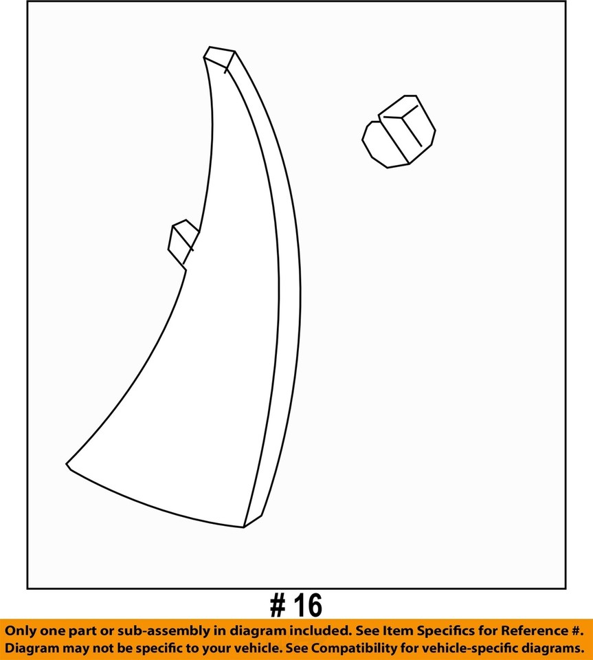 Chevrolet GM OEM Corvette Fender-Wheel Well Flare Molding Ext Right ...