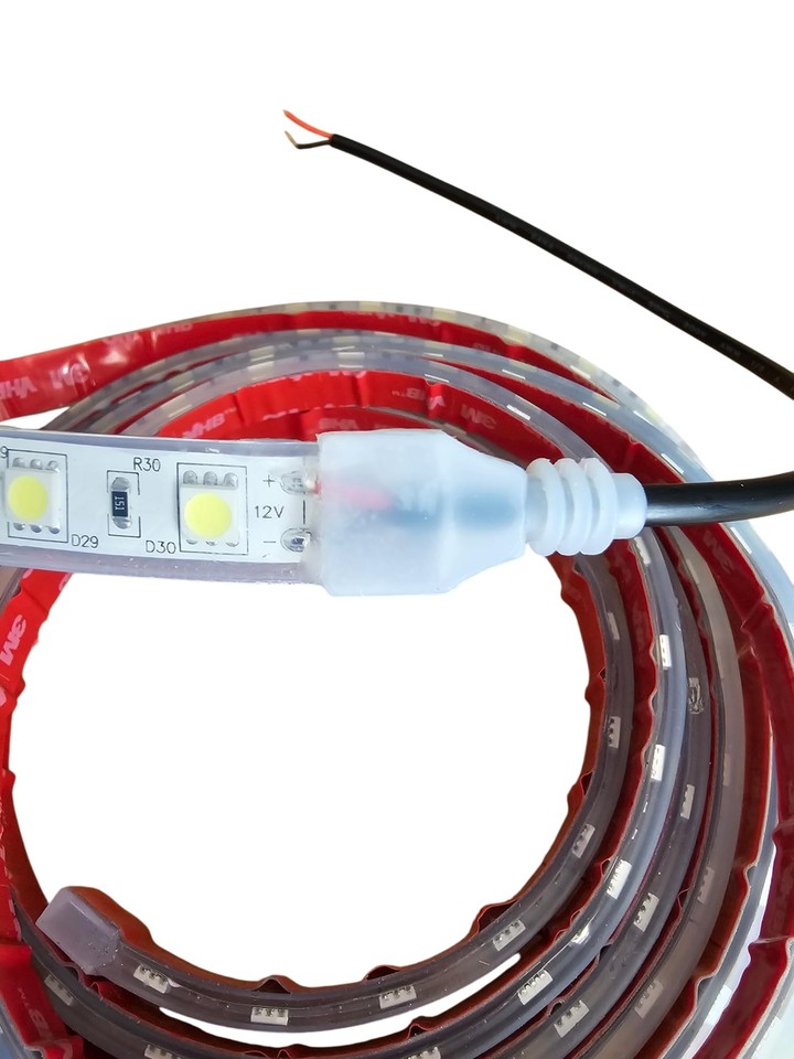 Ip68 8ft White Marine Submersible Led Light Strip 12v Led Rope Lights ...