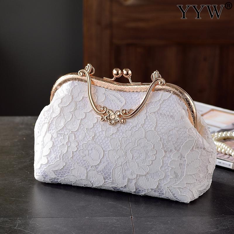 Satin Evening Party Bag Lace Purses Handbags Handle Handbag Womens Hand ...