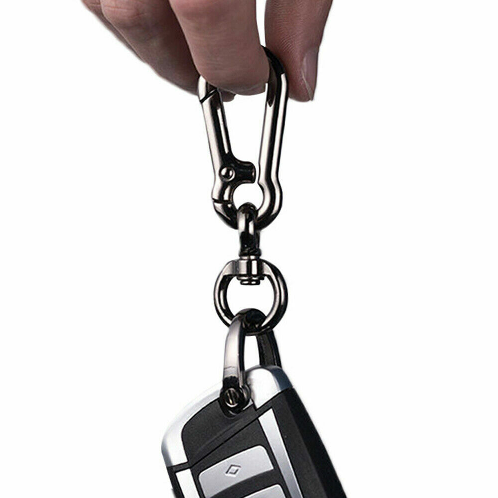 1x Men Metal Buckle Car Key Holder Car Key Clip Car Keyring Keychain ...