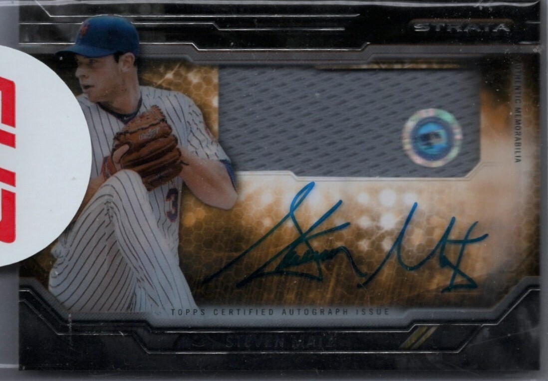 2015 Topps Strata Steven Matz Jersey Autograph Card MLB Authentic #CAAR ...