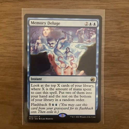 1x MEMORY DELUGE - Midnight Hunt - MTG - Magic the Gathering | eBay